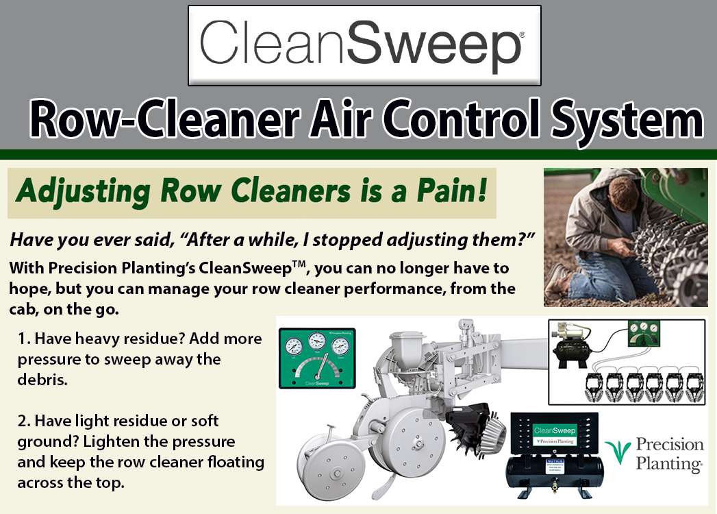 S.I. Distributing Inc....: Precision Planting's CleanSweep Row-Cleaner Air-Control System